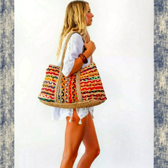 Handmade | Bags | Artisan Free Spirit Boho Hippie Ethnic People Jute ...